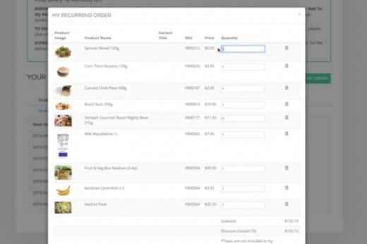 Changing your Recurring Order | Fresh Box Organics – FreshBox Organic ...