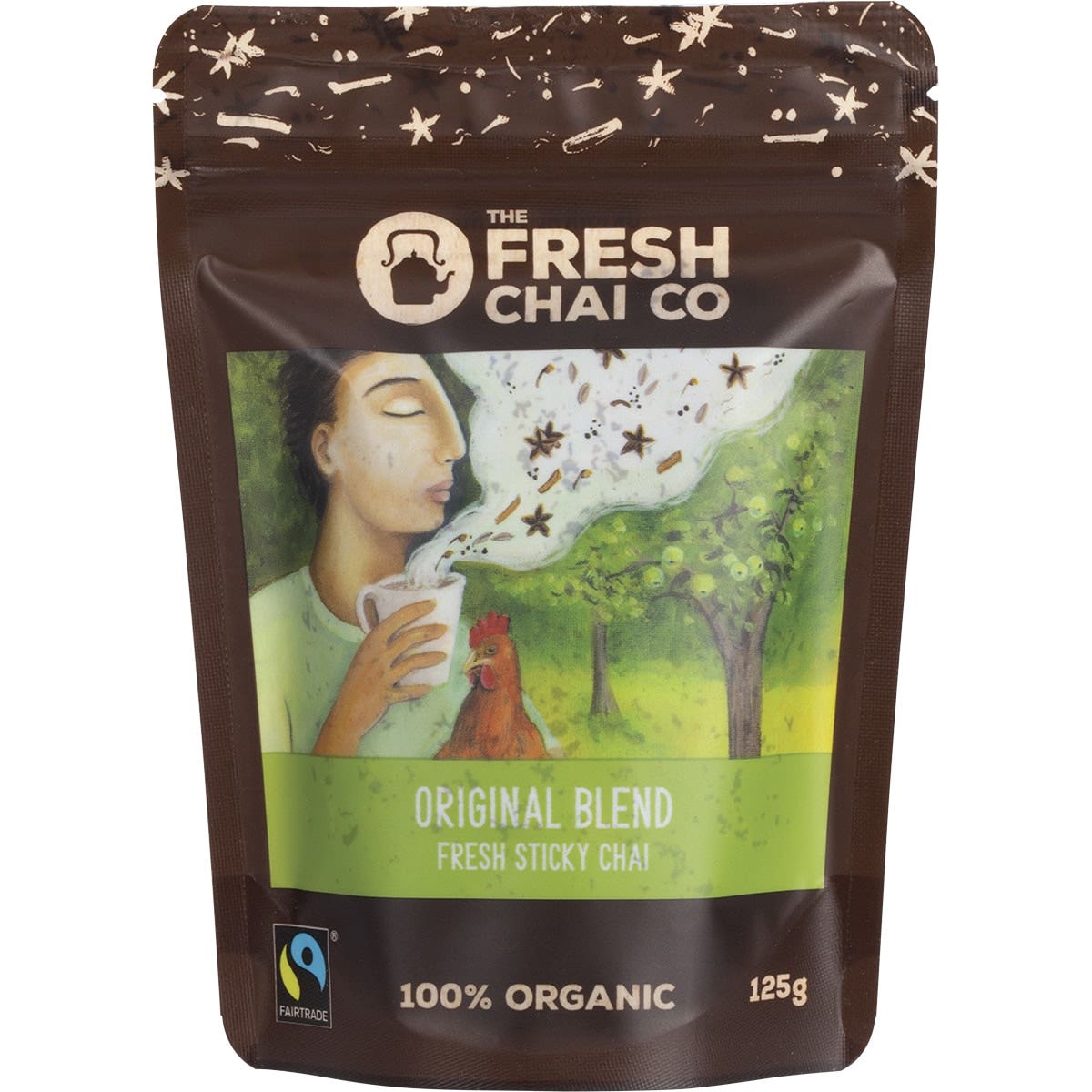 Chai Original Blend Fresh Organic Sticky 125g - The Fresh Chai Co ...