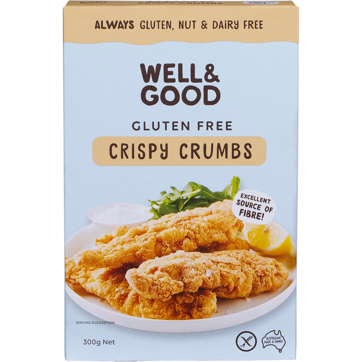 WELL & GOOD Crispy Crumbs 300g GF – FreshBox Organic Delivery
