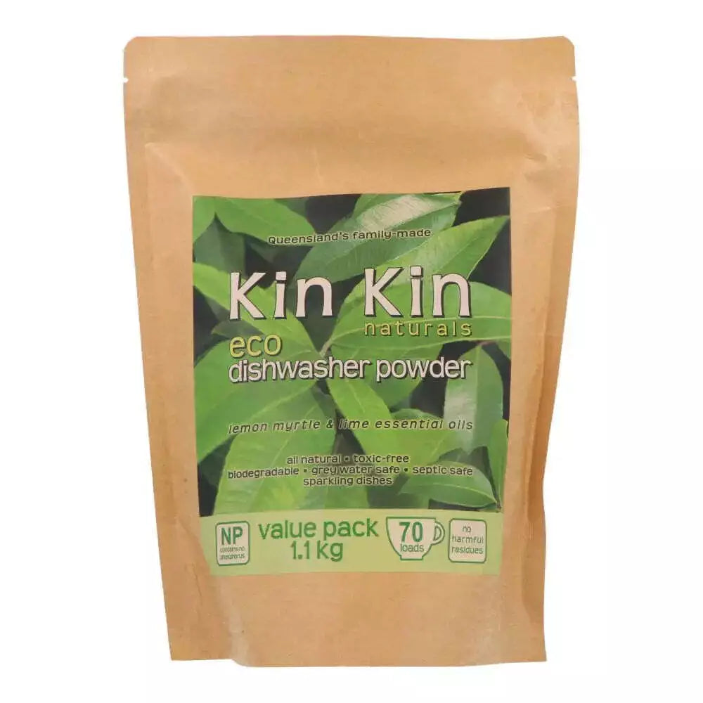 Kin Kin Natural Dishwasher Powder 1.1kg | Fresh Box – FreshBox Organic ...